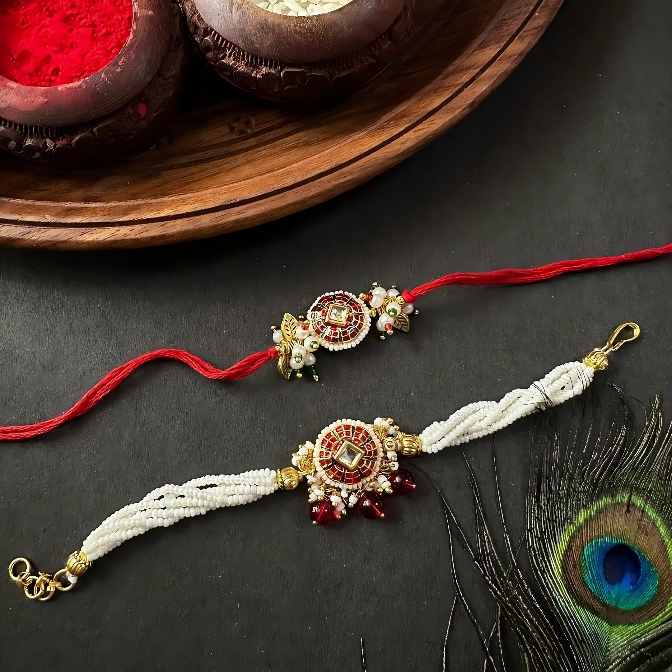 Couple Rakhi Set: Celebrate Raksha Bandhan in Style - Etsy