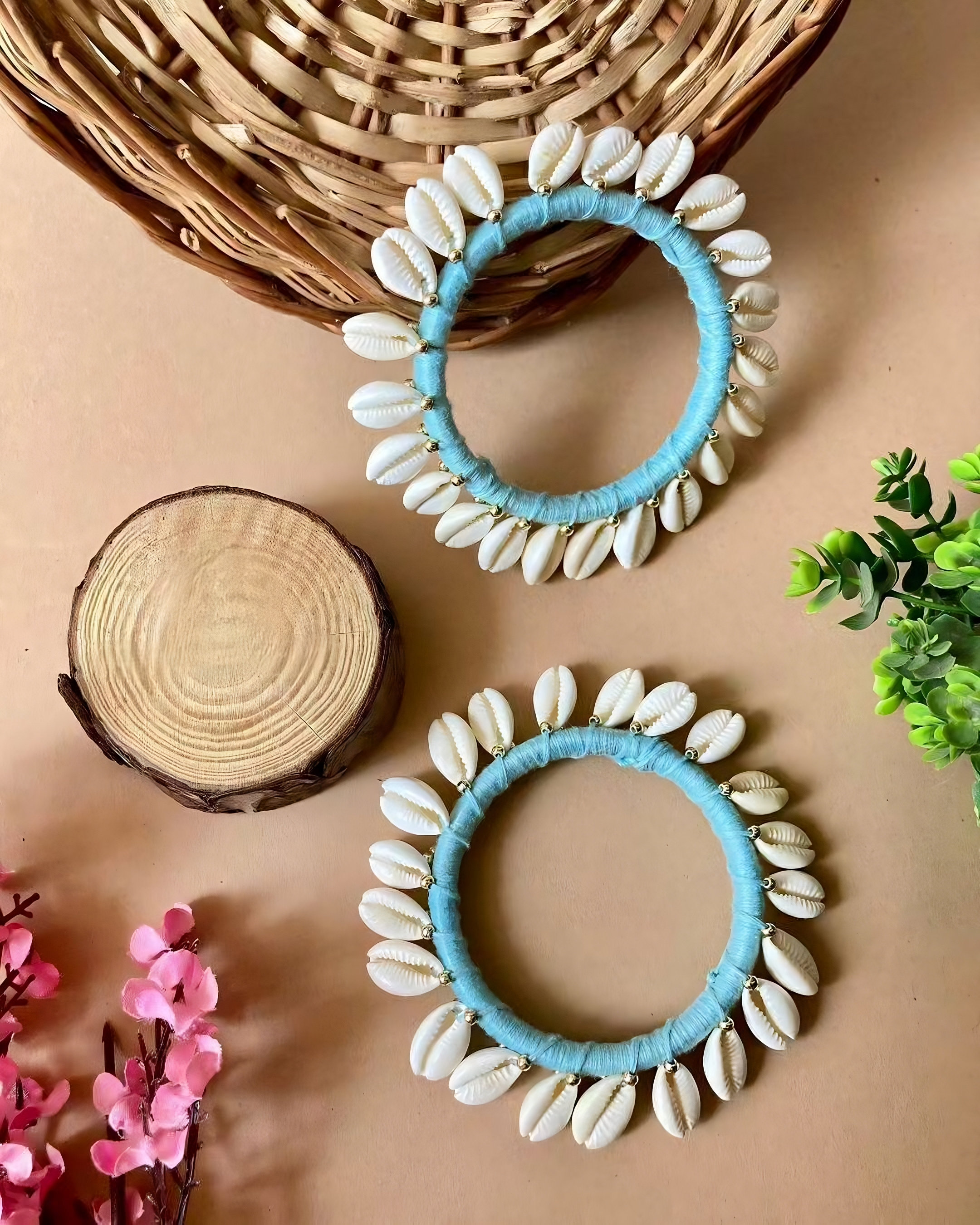 Seashell Bangles : Handcrafted Cowrie Shell Bangles for Timeless Style ...