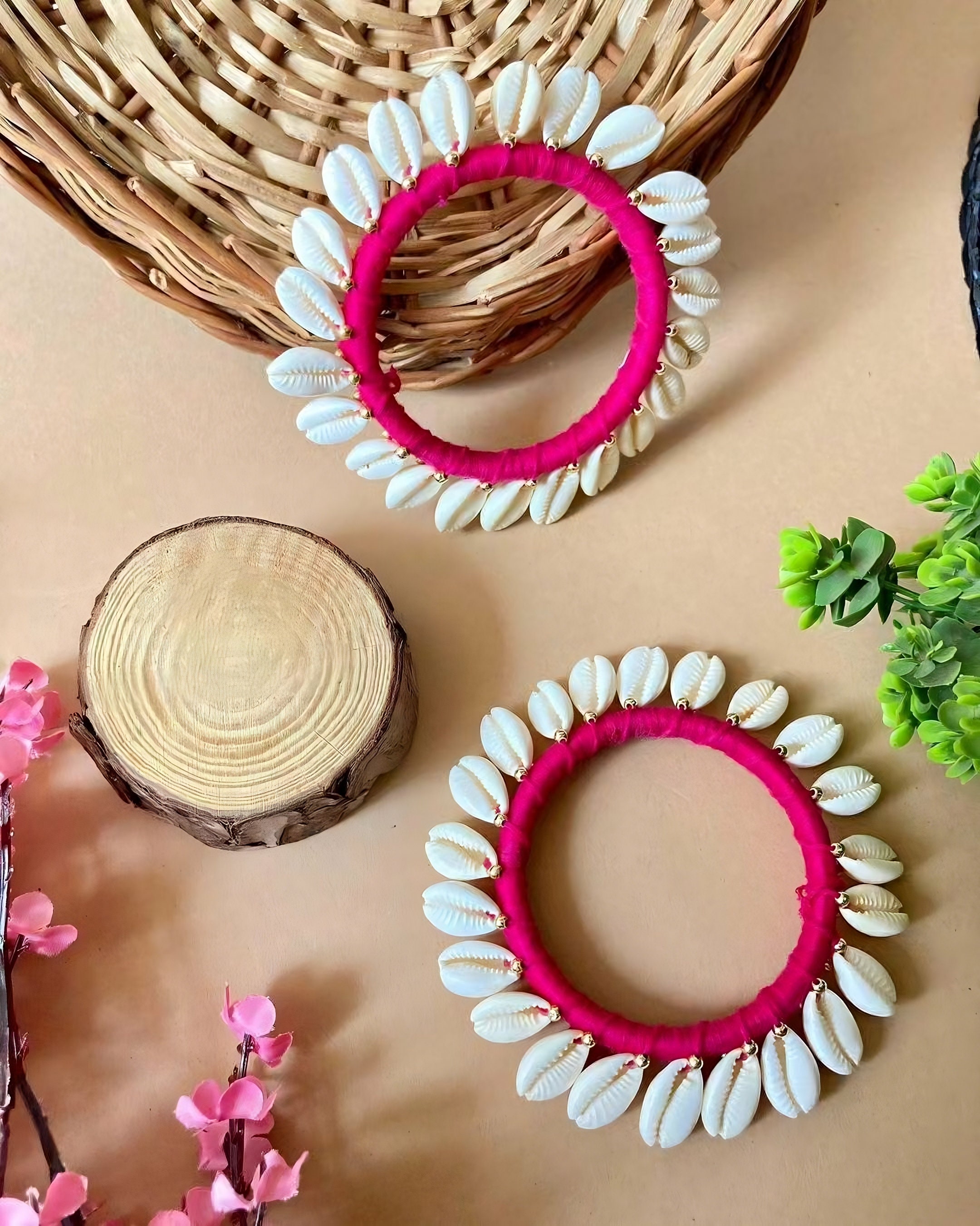 Seashell Bangles : Handcrafted Cowrie Shell Bangles for Timeless Style ...