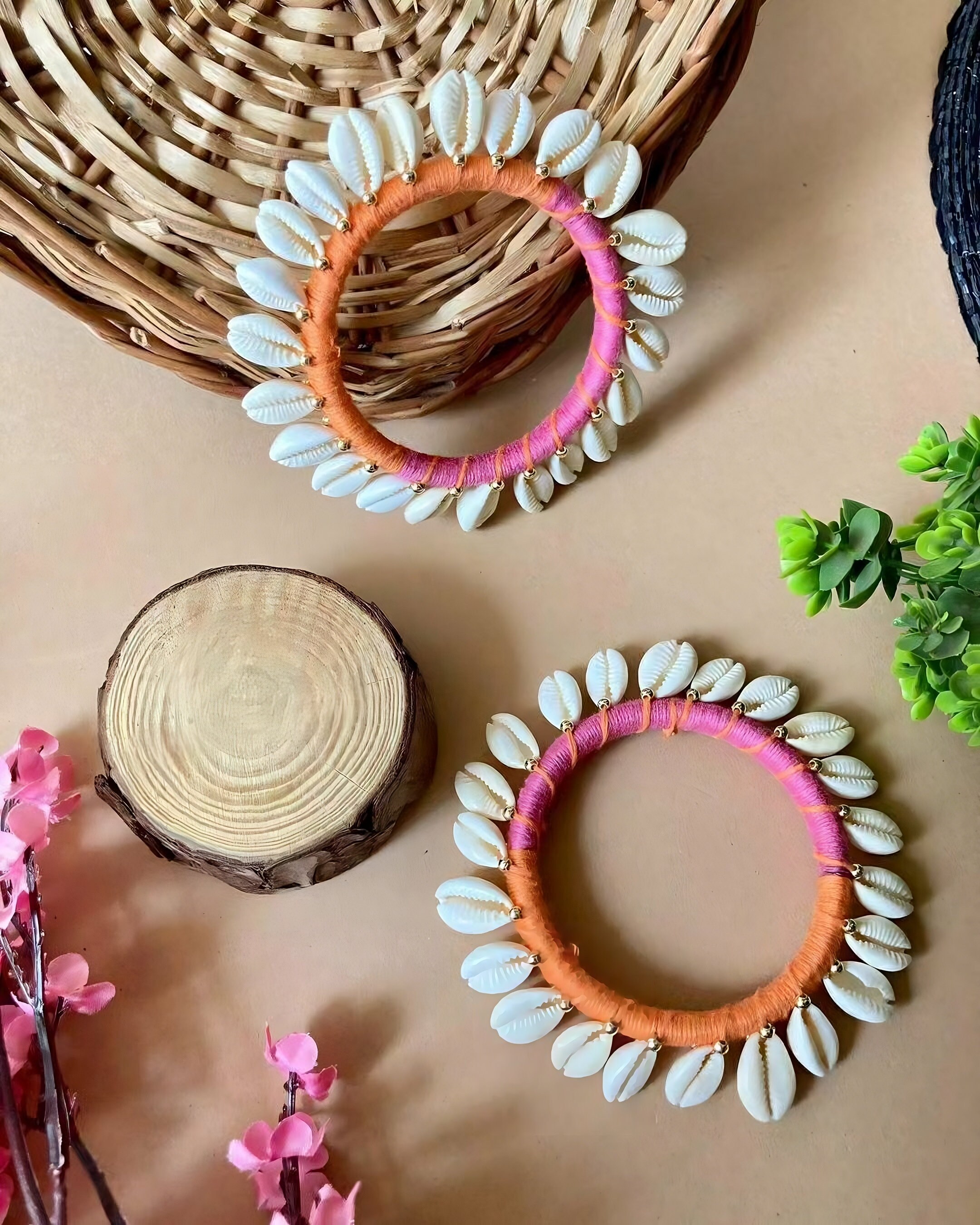 Seashell Bangles : Handcrafted Cowrie Shell Bangles for Timeless Style ...