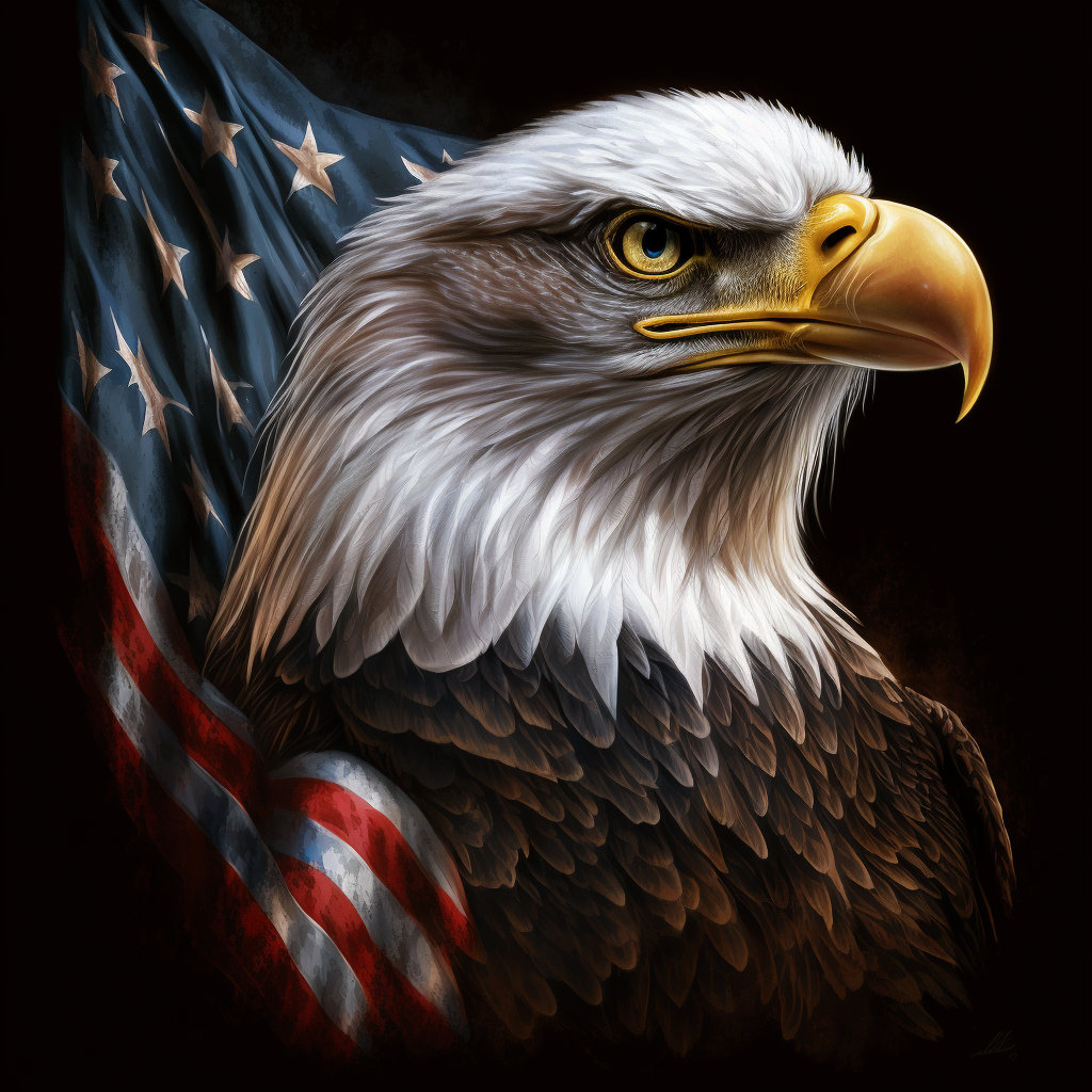 US Eagle Independance Day Pack. July 4th Eagles Posters. Eagle With US ...