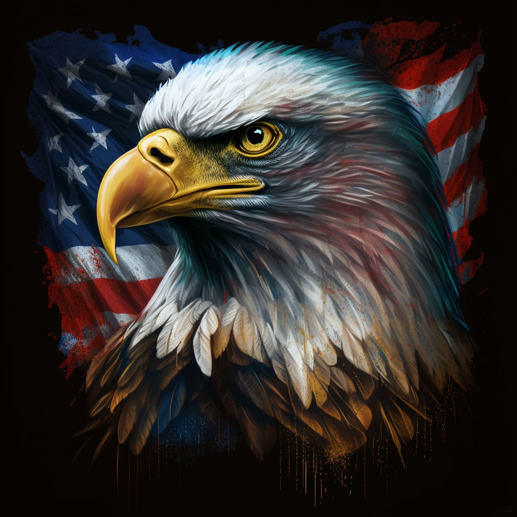 US Eagle Independance Day Pack. July 4th Eagles Posters. Eagle With US ...