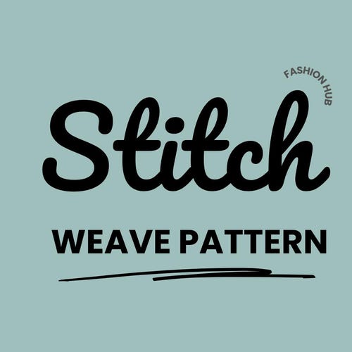StitchWeavePattern - Etsy
