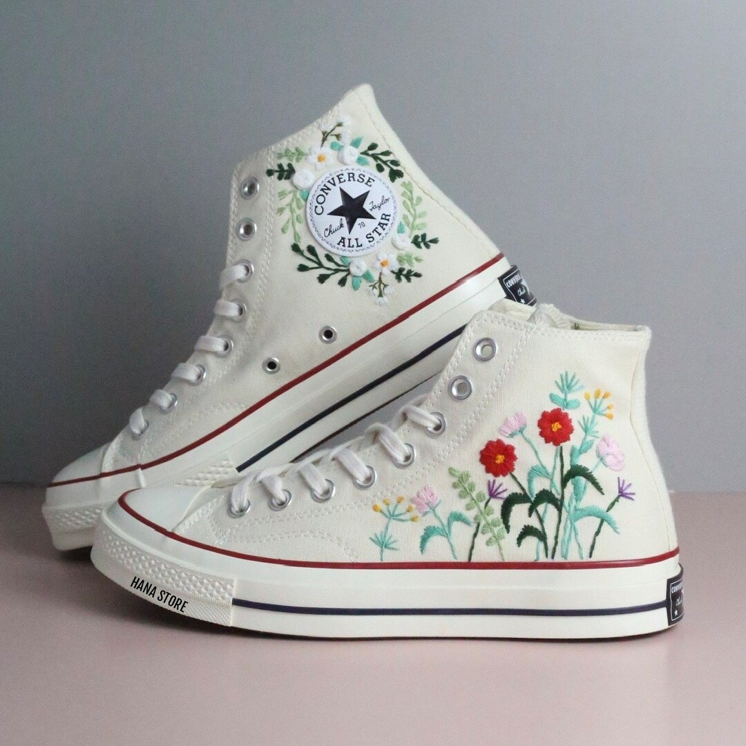 Unique Embroidered Sneakers Gift, Custom Converse Chuck Taylor ...