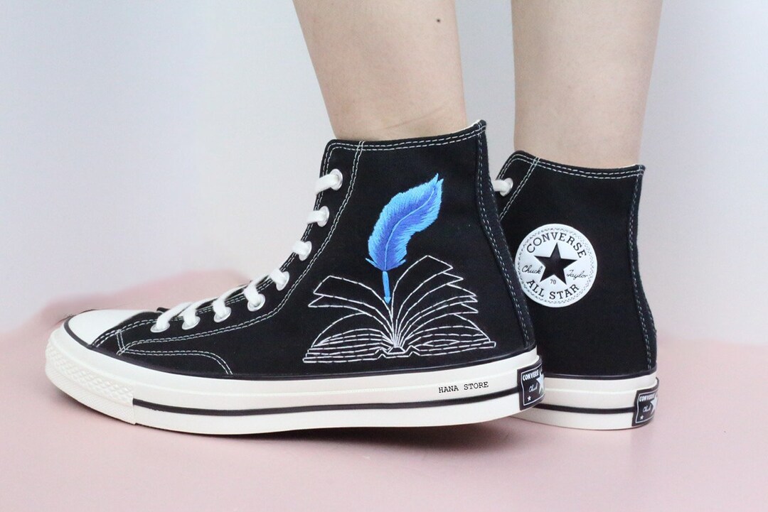 Custom Graduation Gifts/ Custom Embroidered Converse/ Flowers, Books ...