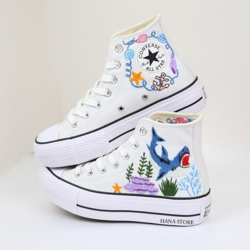 Custom Converse - Etsy
