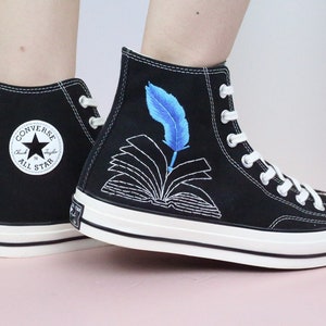 Custom Graduation Gifts/ Custom Embroidered Converse/ Flowers, Books ...