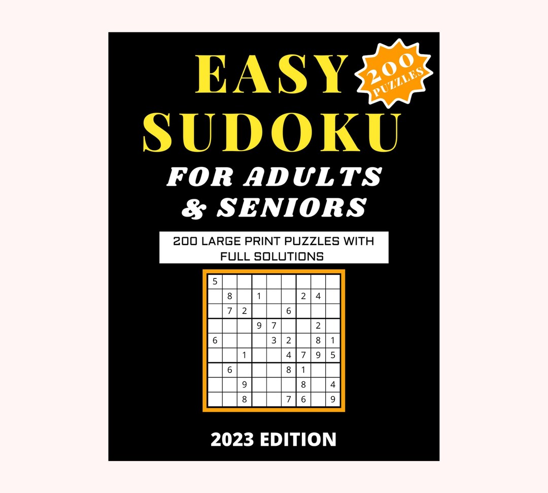 Easy Sudoku Puzzles. Easy Level. for Adults and Seniors. Large - Etsy