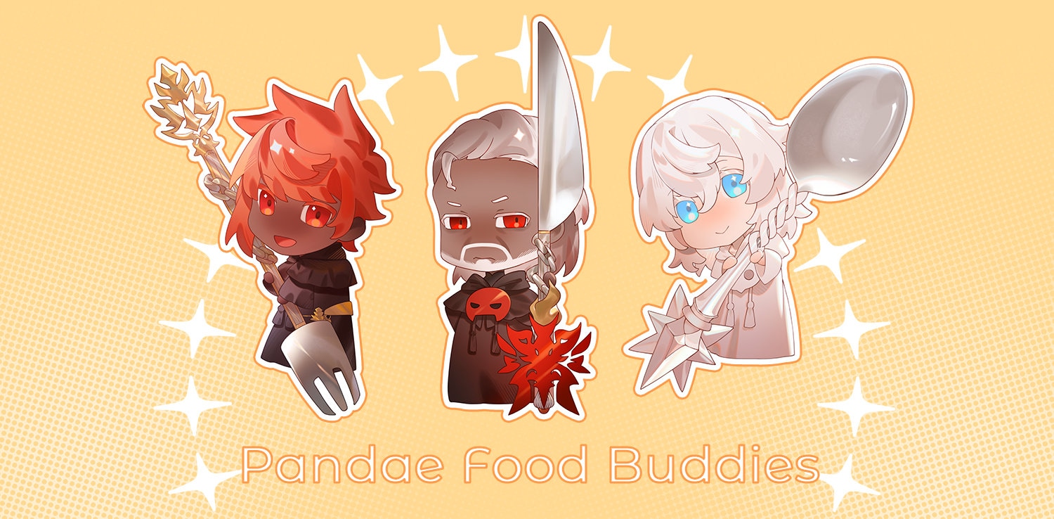 FFXIV Pandae Food Buddies / Erichthonios/ Lahabrea/ Themis/ Thick ...