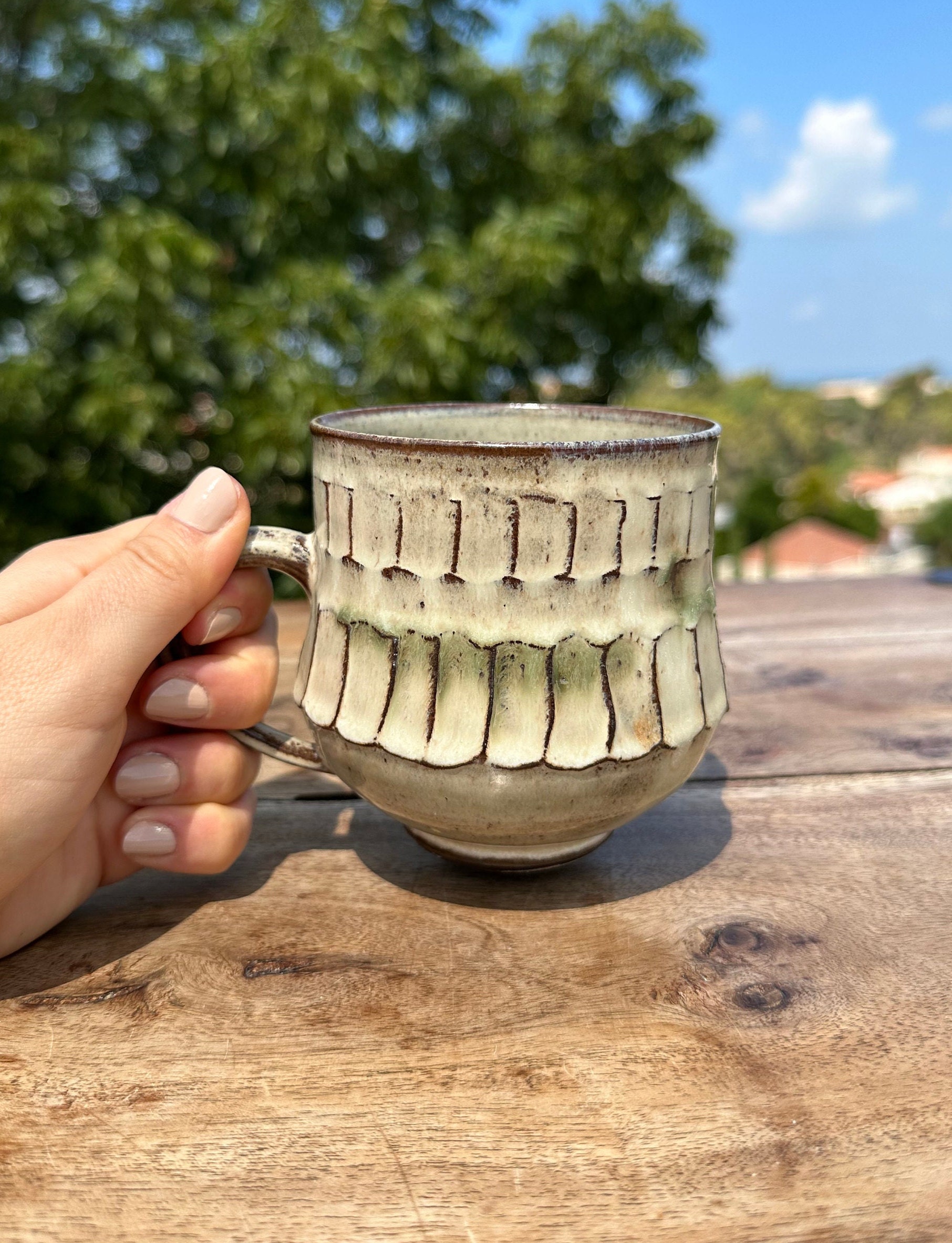 Huge Cermaic Mug for a Perfect Coffee & Tea Experience • 16 Oz / 450 Ml ...