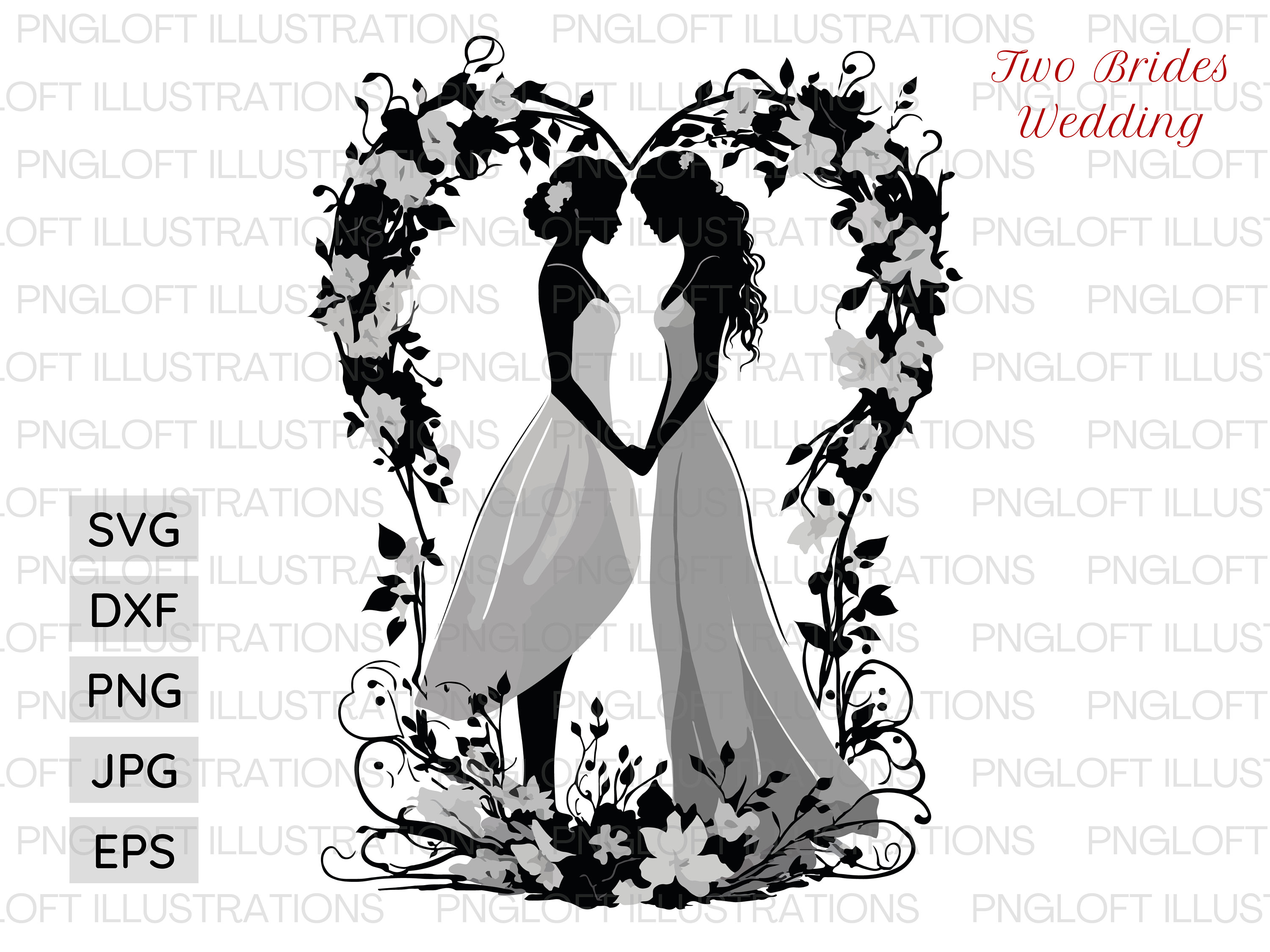 Lesbian Wedding Silhouette Svg Wedding Png Eps Jpg - Etsy Lesbian Wedding Silhouette Svg Wedding Png Eps Jpg - Etsy