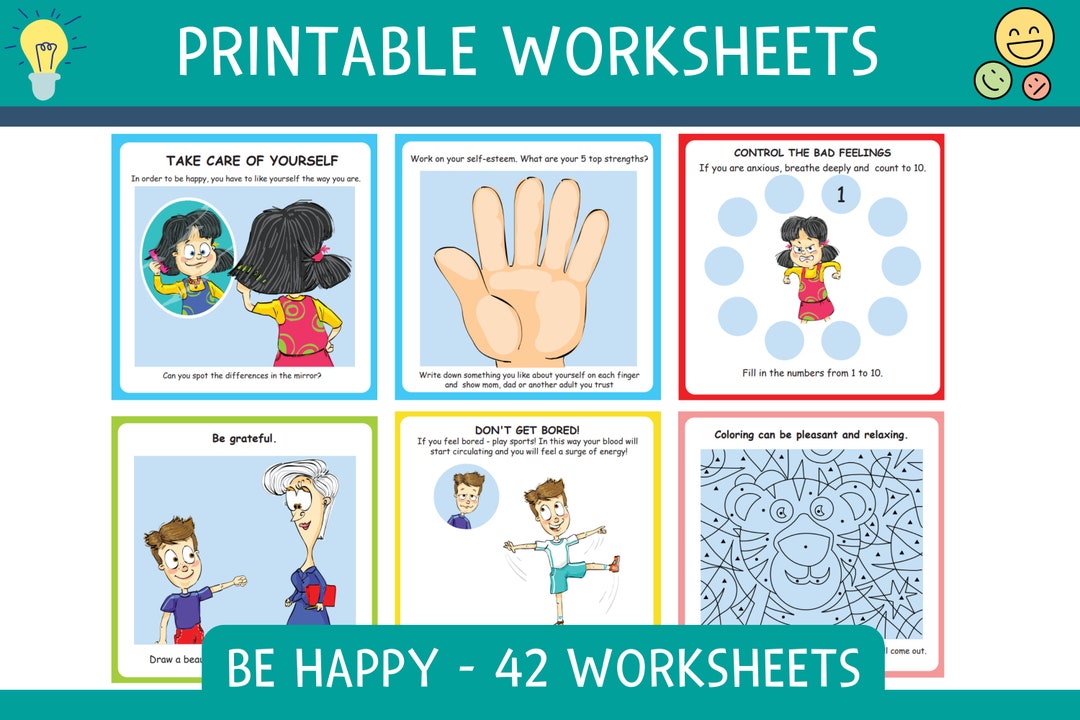 Be Happy Coping Skills, Empathy, Emotional Intelligence Learning Bundle ...