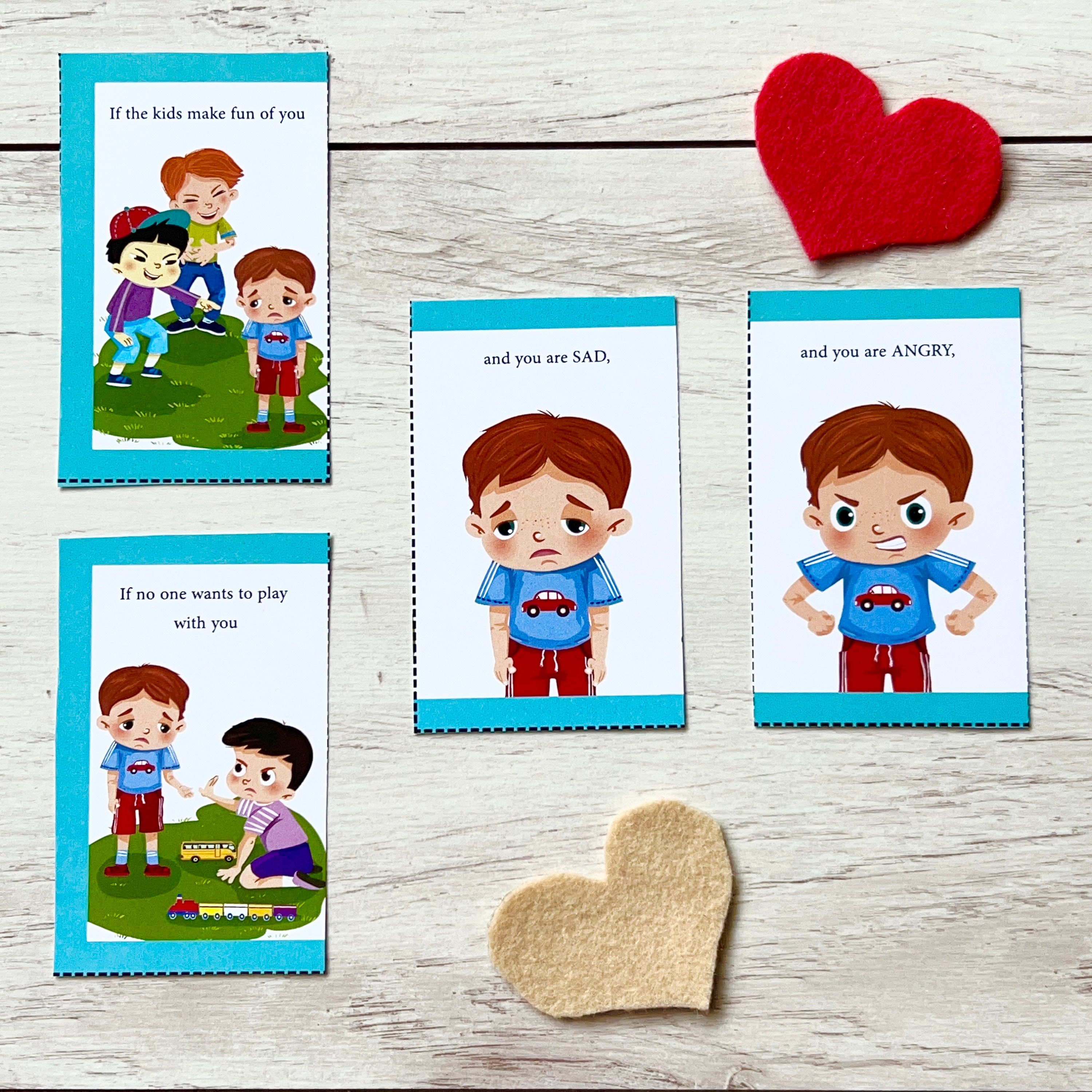 Coping Skills Bundle for Kids, 30 Flash Cards, Poster Emotional ...