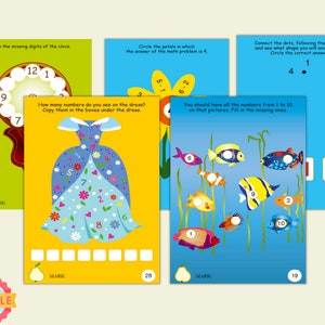 Number Printable Bundle, Numbers an Calculation, Kids Learning Bundle ...