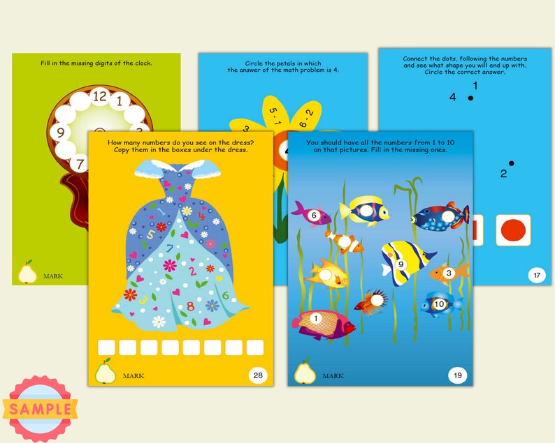 Number Printable Bundle Numbers an Calculation Kids Learning - Etsy