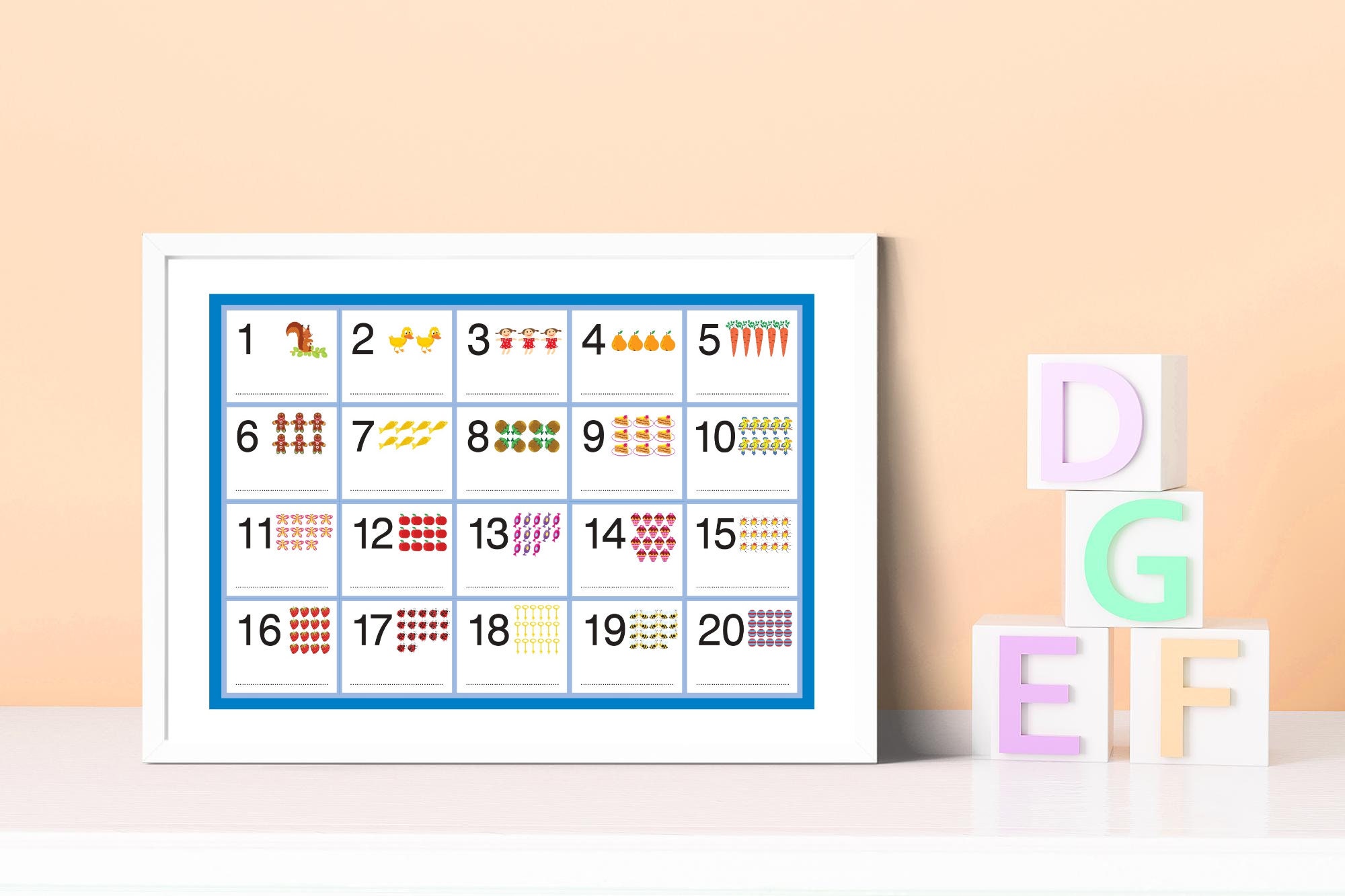 Preschool Curriculum Printable, Learn the Numbers, Educational and Fun ...