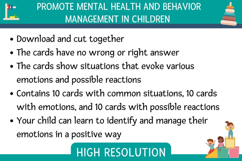 Flash Cards With Coping Skills - Emotional Intelligence - Mental Health ...