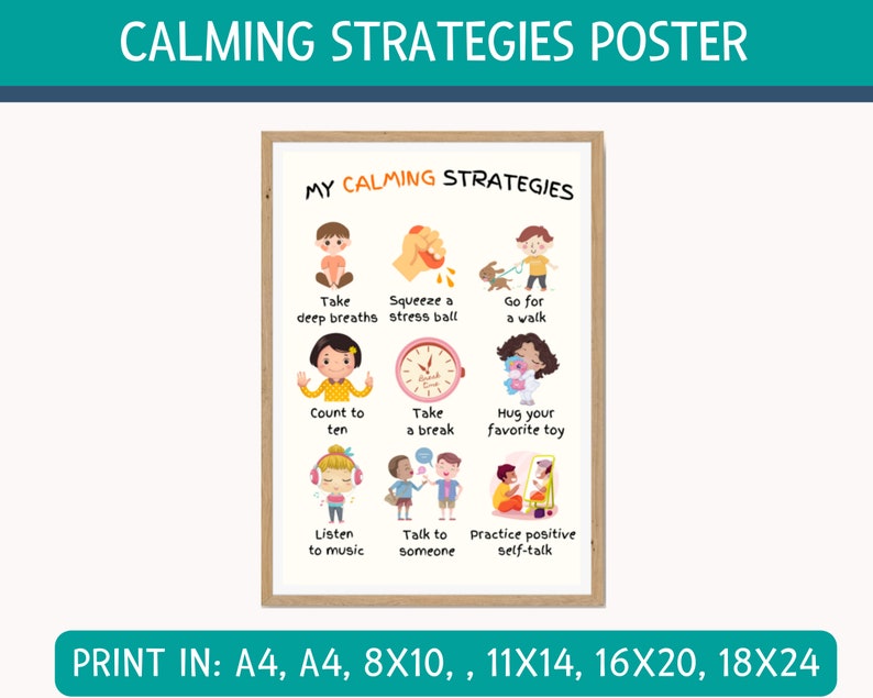 Feelings Wheel Chart With Coping Skills, Poster Emotional Intelligence ...
