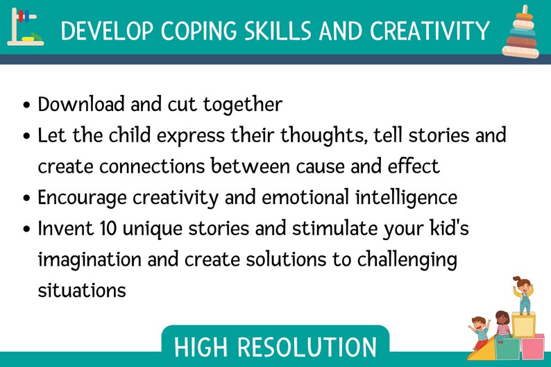 Educational Flashcards Coping Skills Emotion Cards - Etsy