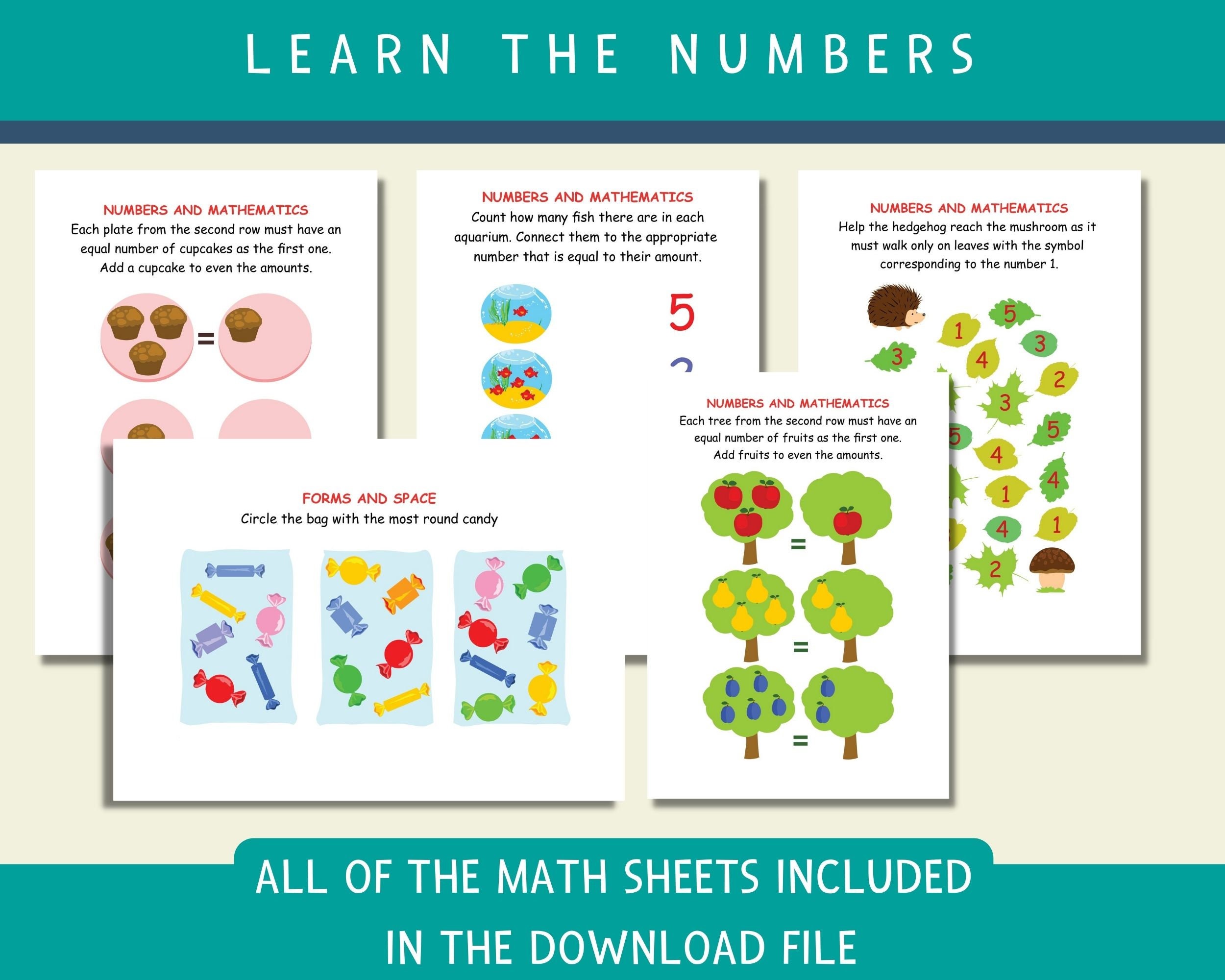 Preschool Worksheets, Back to School, Tracing Worksheets, Numbers ...