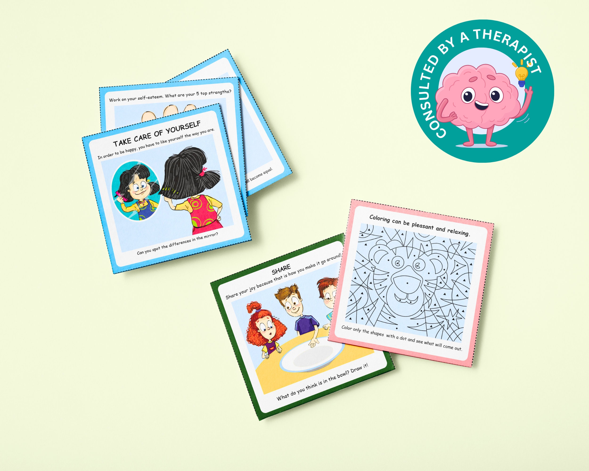 BUNDLE, Anxiety Coping Skill Flashcards, 42 Printable Worksheets ...