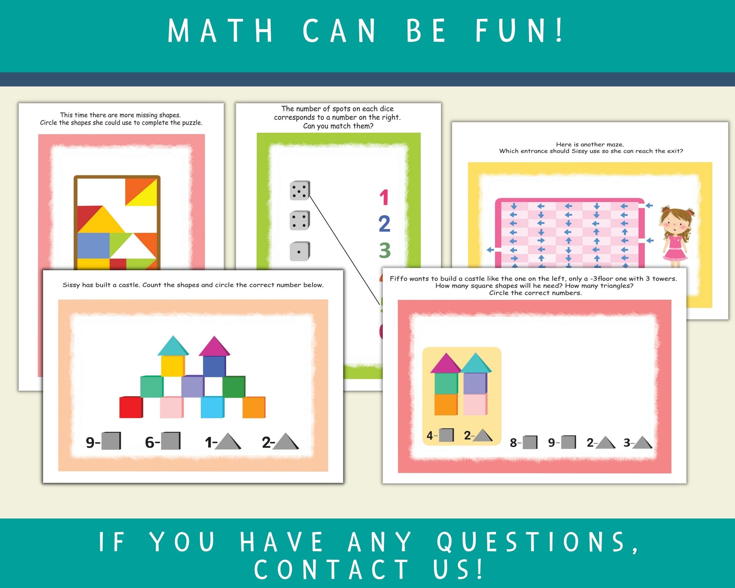 Numbers Preschool Worksheets, Numbers 1-10 Worksheets, Kids Learning ...