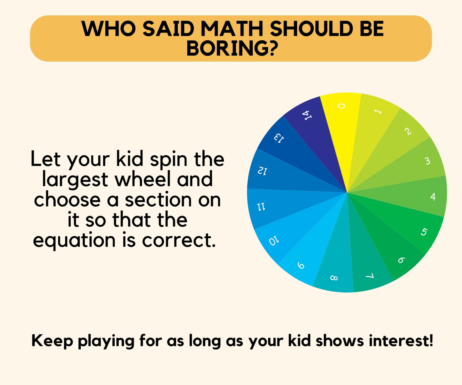Math Wheel With Equations, Preschool Counting, Montessori Wheel ...