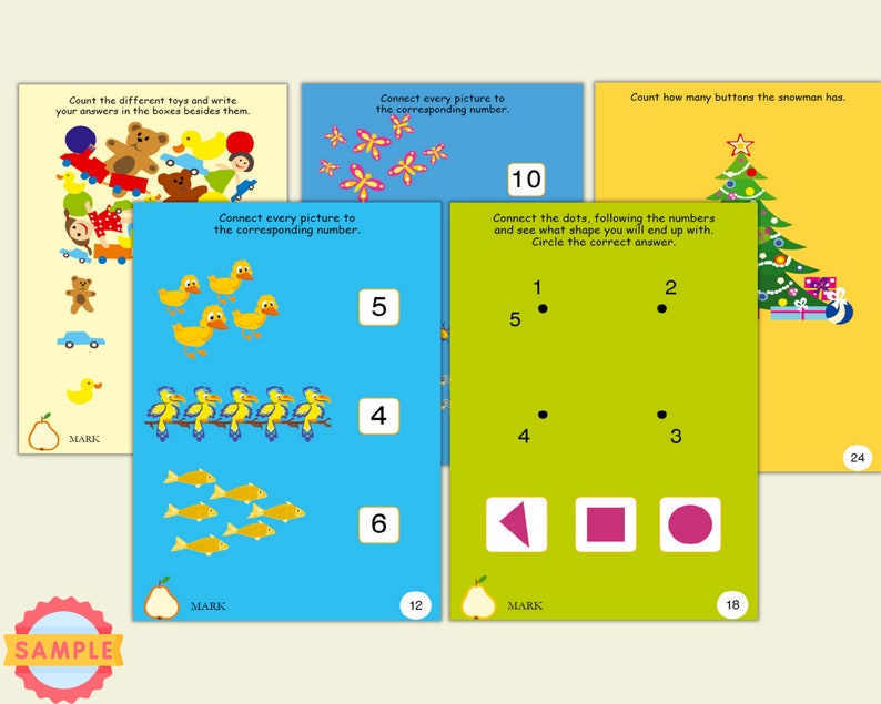 Number Printable Bundle Numbers an Calculation Kids Learning - Etsy