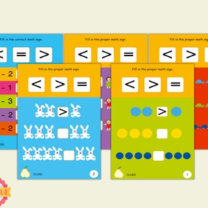 Number Printable Bundle, Numbers an Calculation, Kids Learning Bundle ...