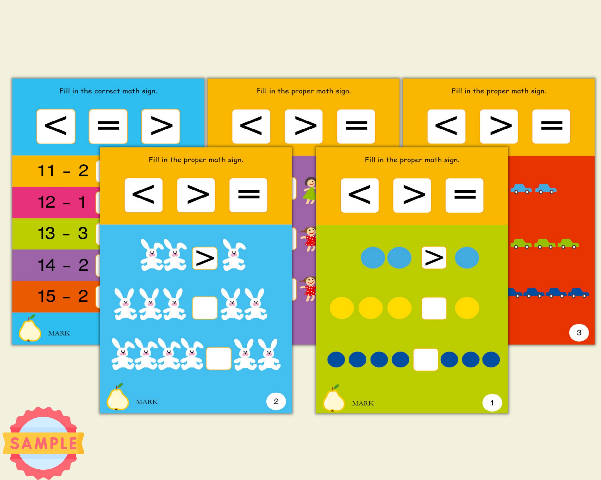 Number Printable Bundle Numbers an Calculation Kids Learning - Etsy
