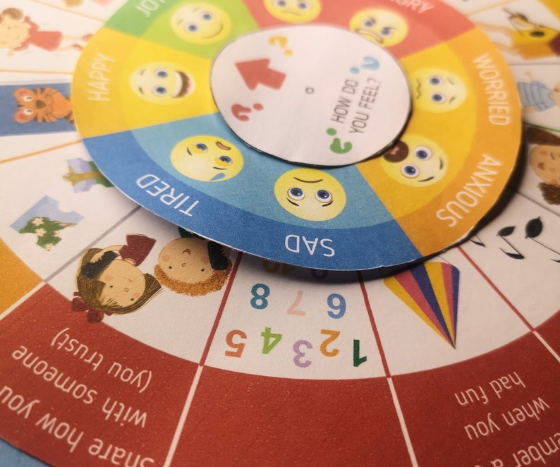 Feelings Wheel Chart With Coping Skills Emotional Regulation - Etsy UK