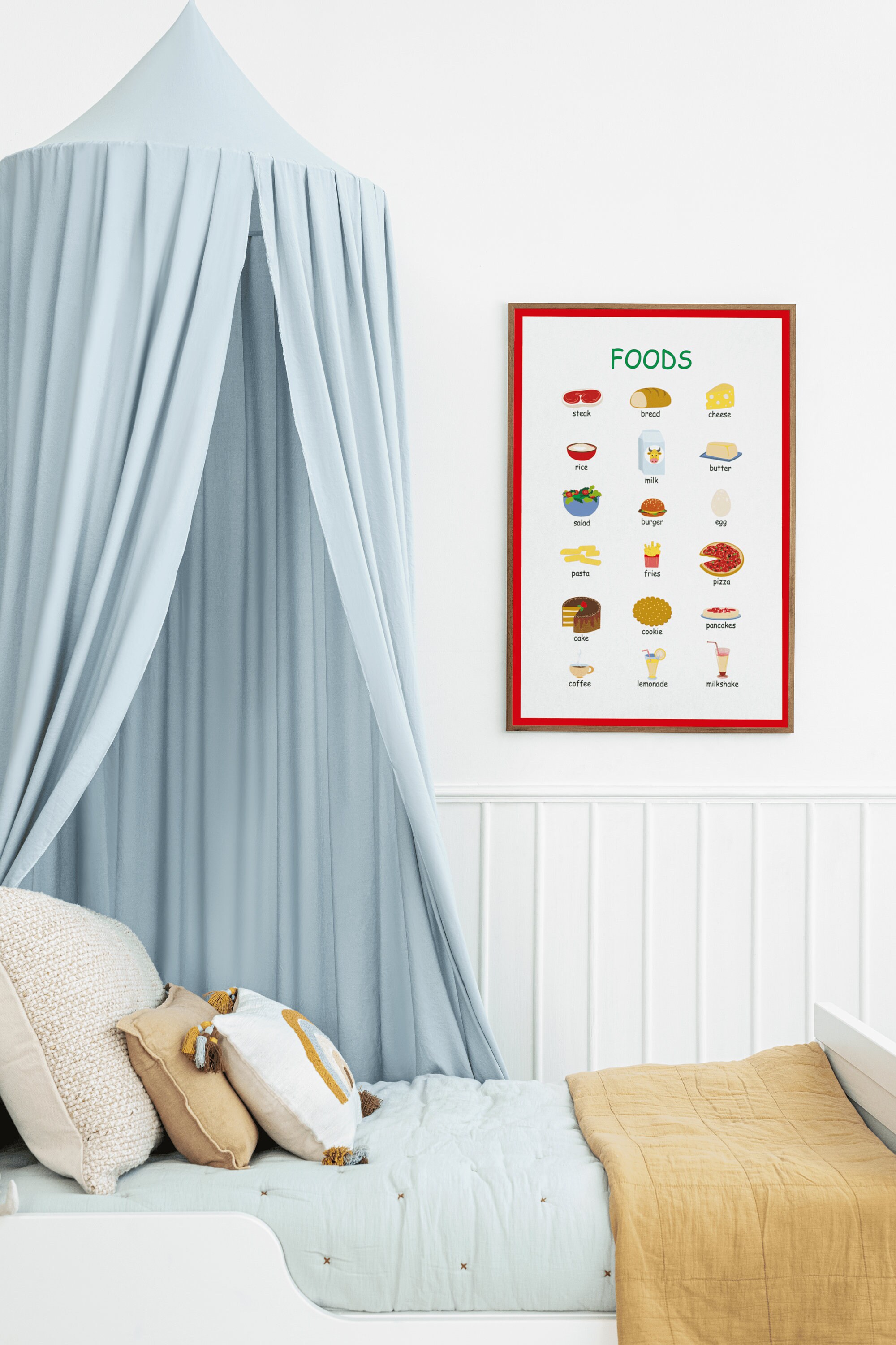 Foods, Educational Poster, Kindergarten Poster, Classroom Poster ...
