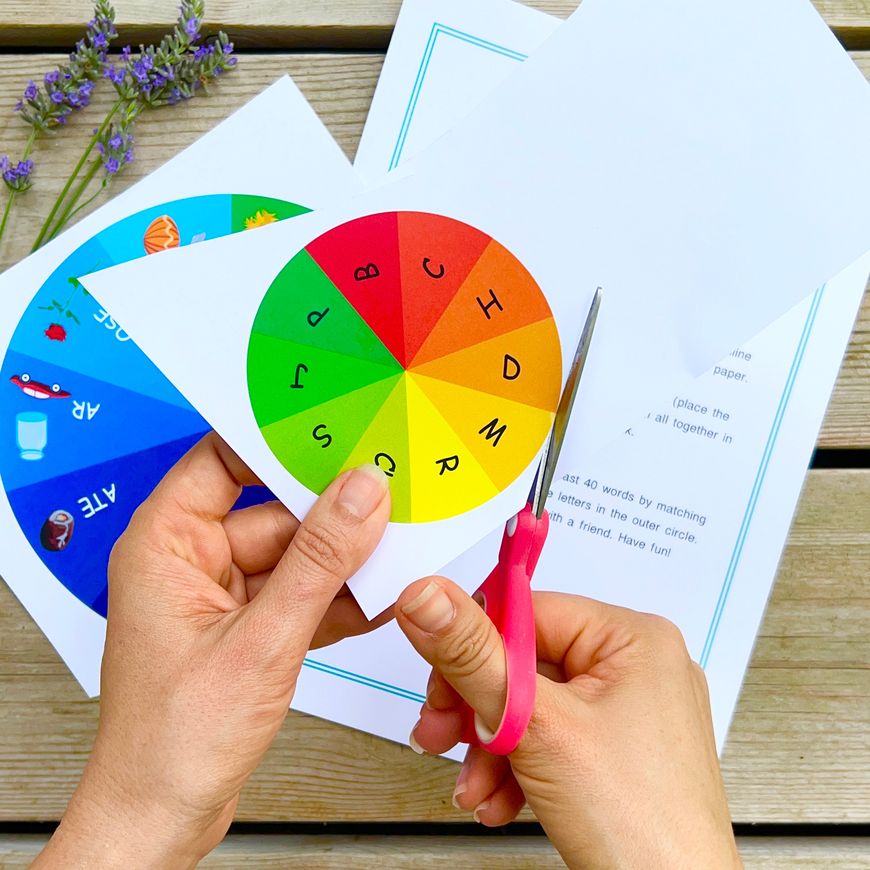 Alphabet Wheel Printable Worksheet Preschool Curriculum - Etsy