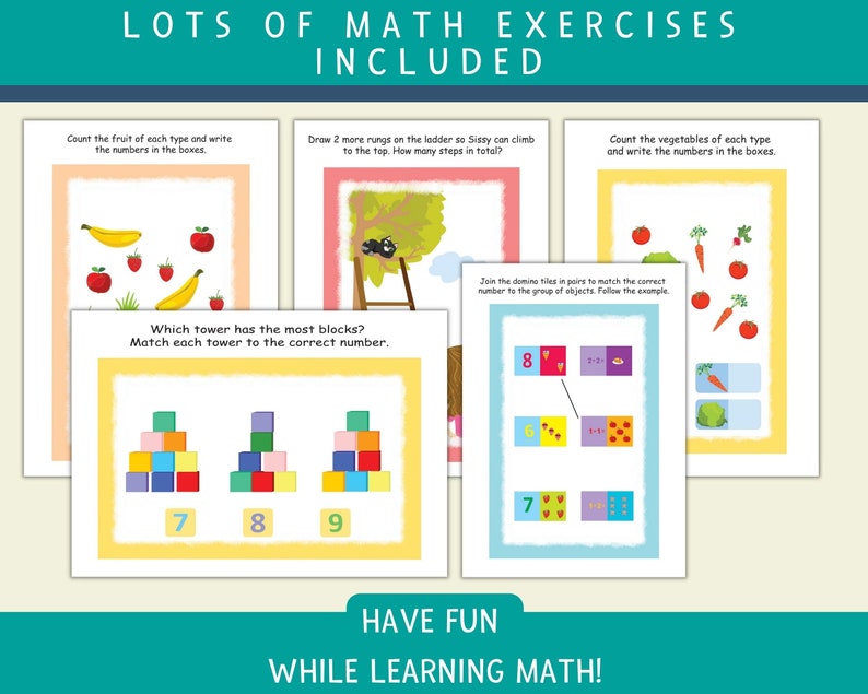 Numbers Preschool Worksheets, Numbers 1-10 Worksheets, Kids Learning ...