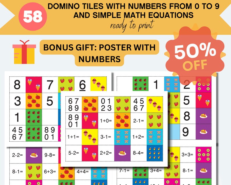 Preschool Curriculum Printable Learn the Numbers Educational - Etsy