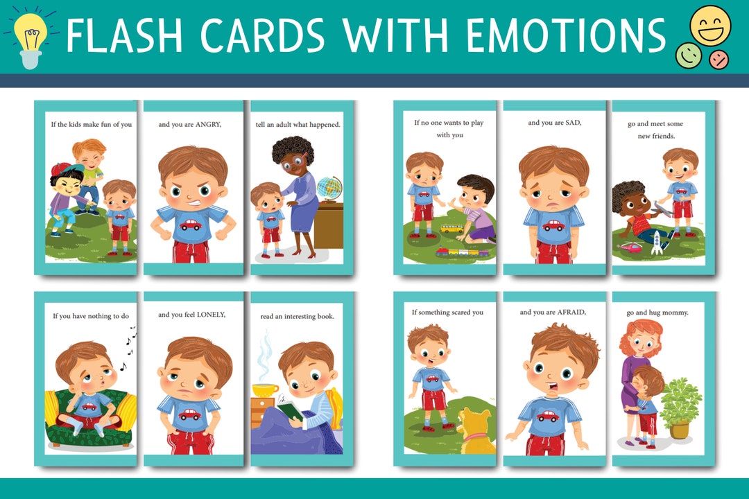 Flash Cards With Coping Skills - Emotional Intelligence - Mental Health ...