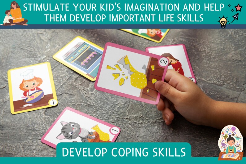 Educational Flashcards, Coping Skills Emotion Cards, Printable Mental ...