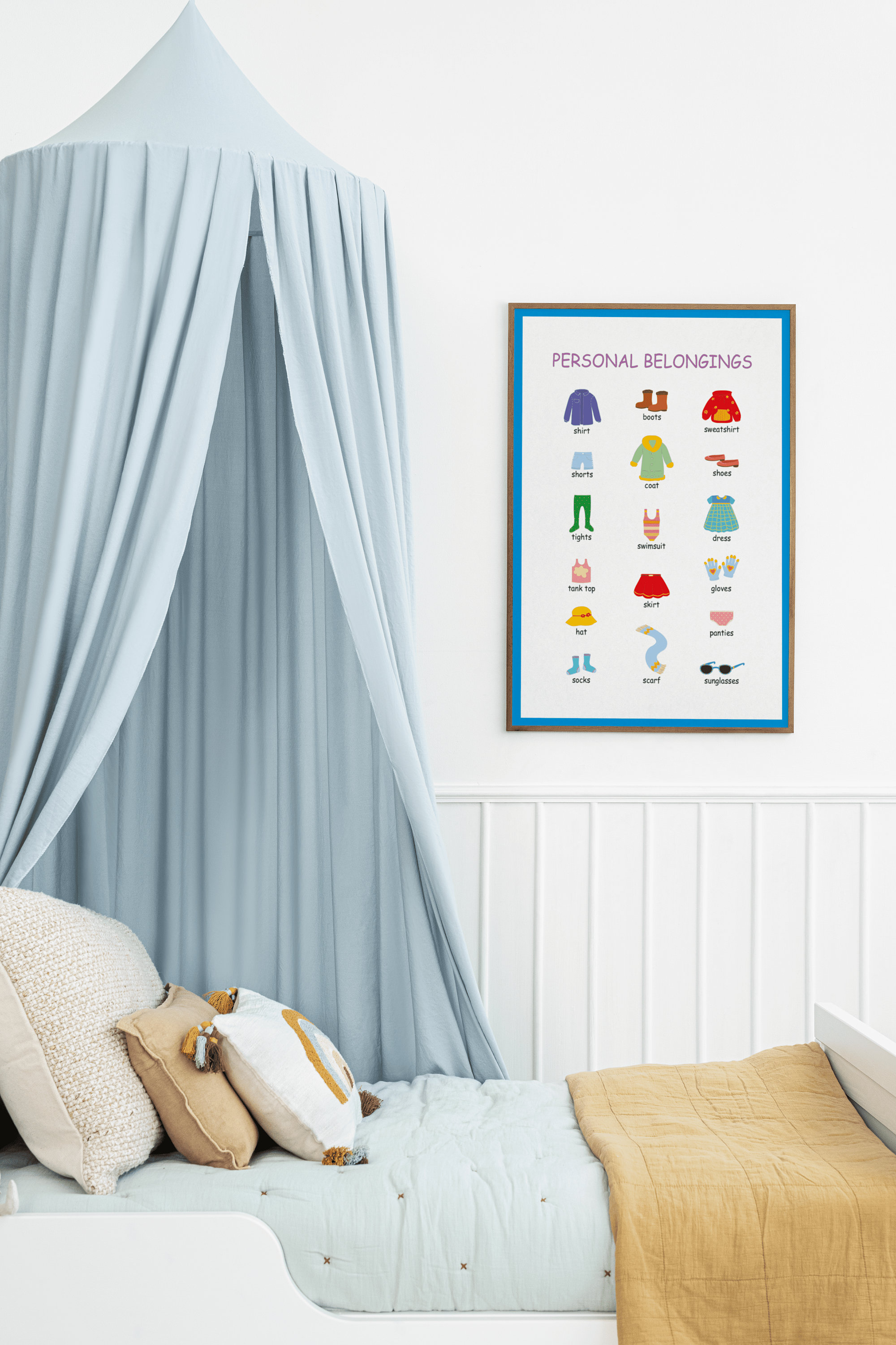 Personal Belongings, Educational Poster, Kindergarten Poster, Classroom ...