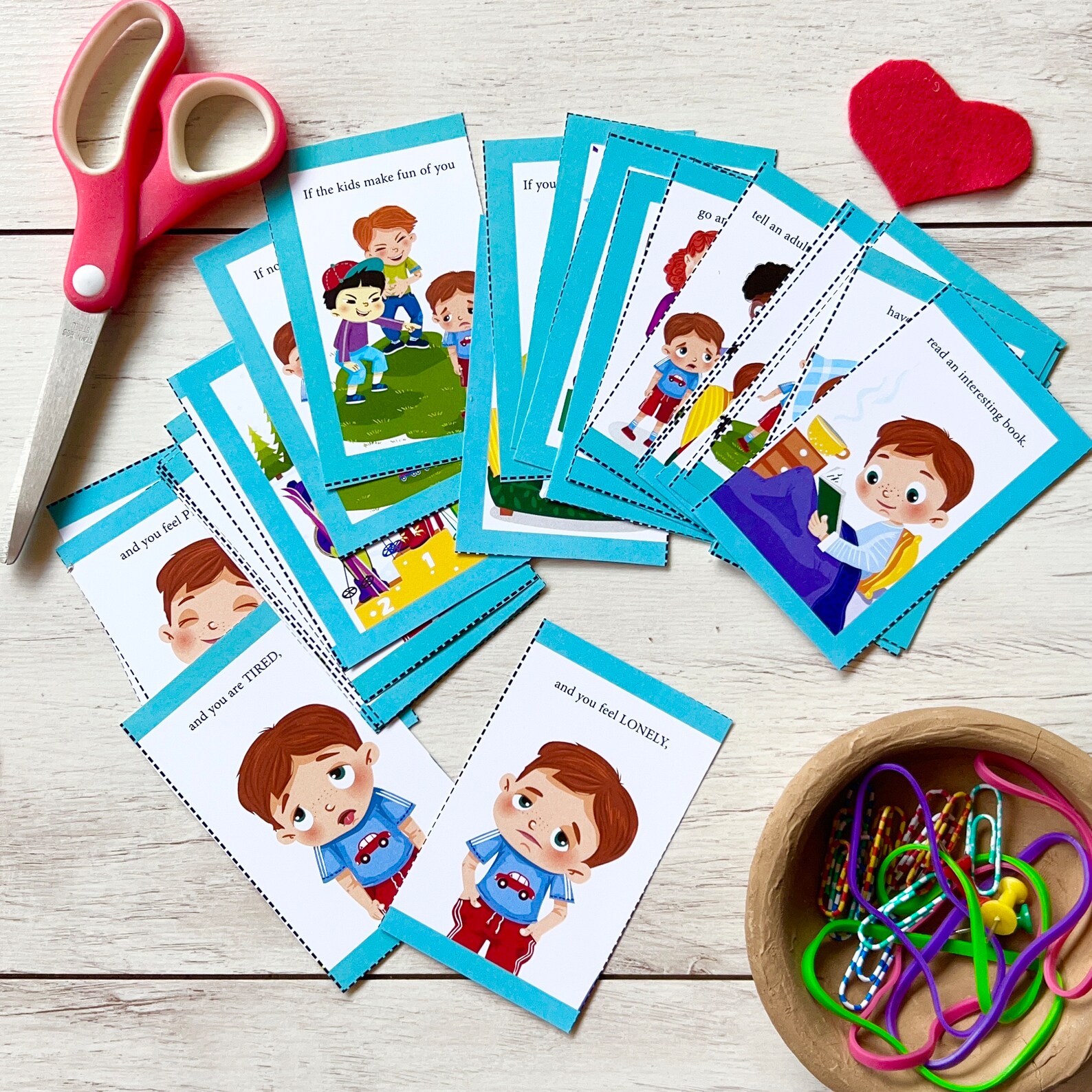 Flash Cards With Coping Skills - Emotional Intelligence - Mental Health ...