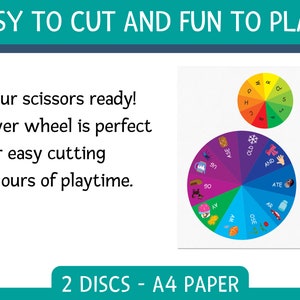 Alphabet Wheel, Printable Worksheet, Preschool Curriculum, Toddler ...