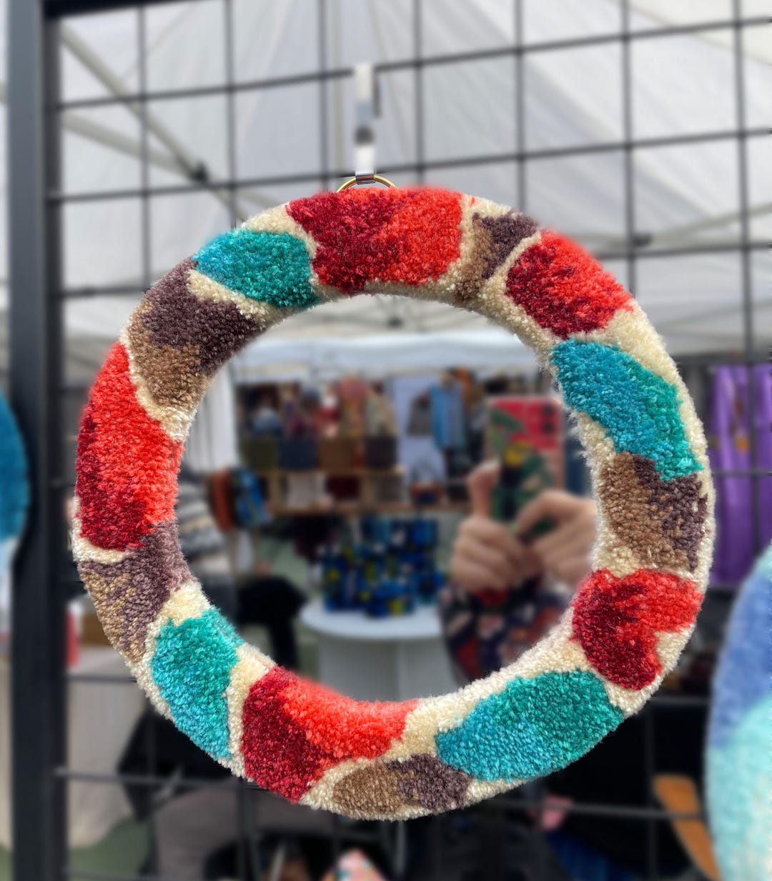 Handmade Circle Rug Mirror [warm] Tufting Rug Custom Rug - Etsy