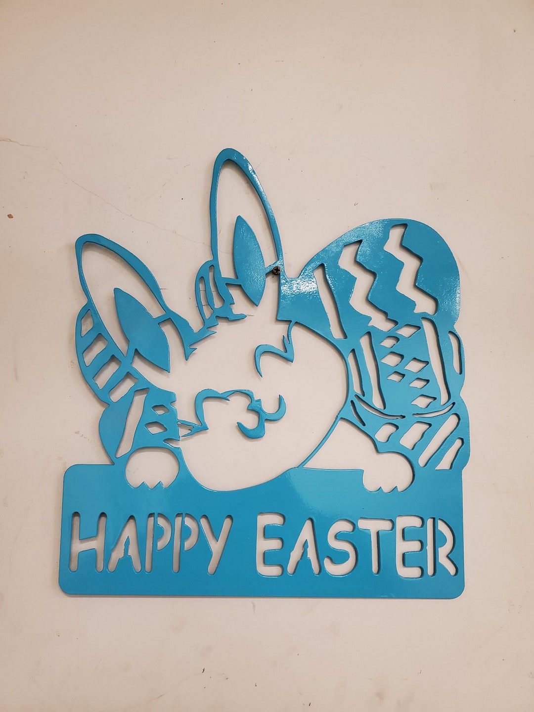 Easter Wall Art. Metal Yard Art. Happy Easter - Etsy