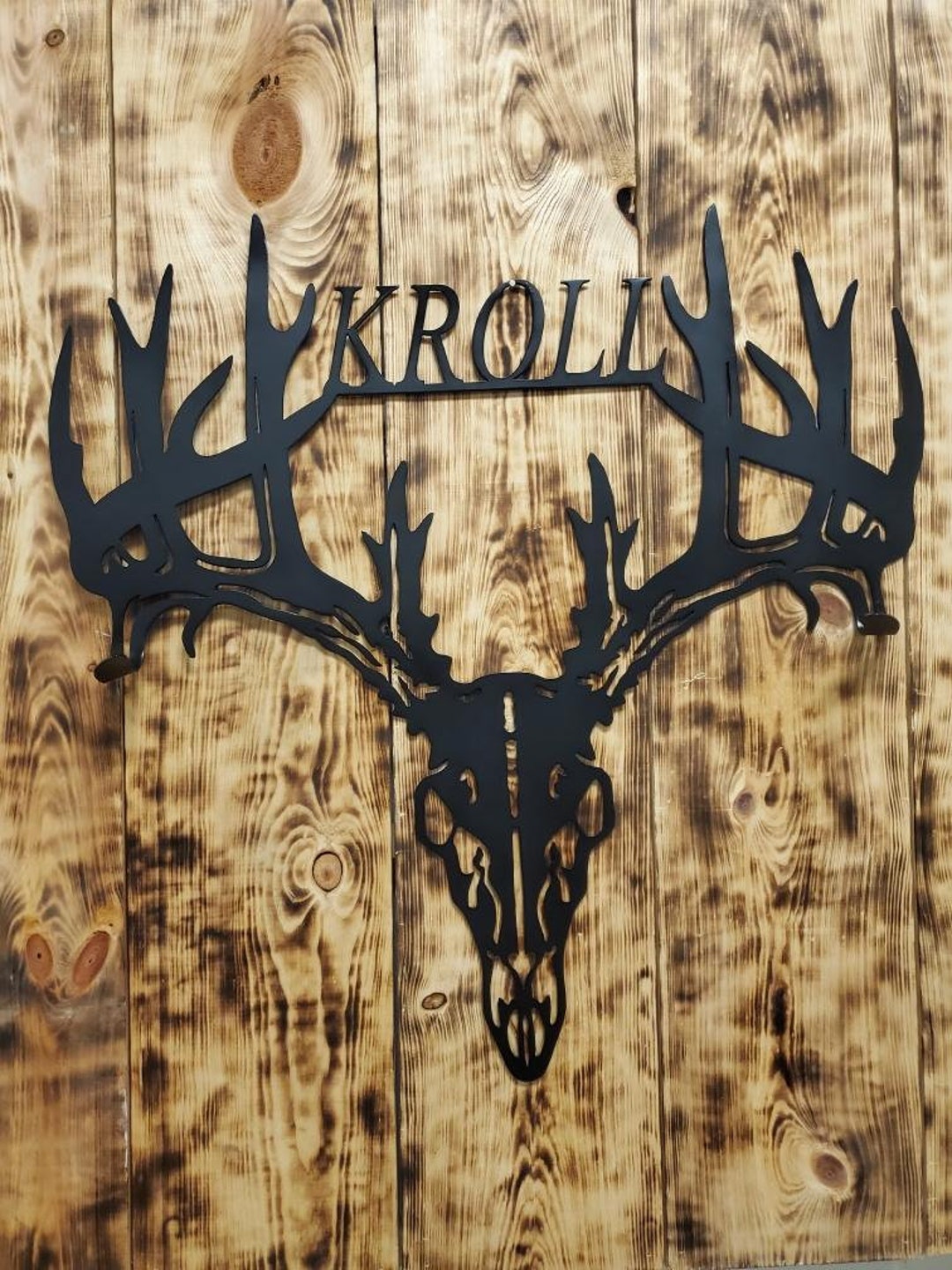 Handcrafted Metal Bow Hanger, Man Cave Art (24x24) - Etsy