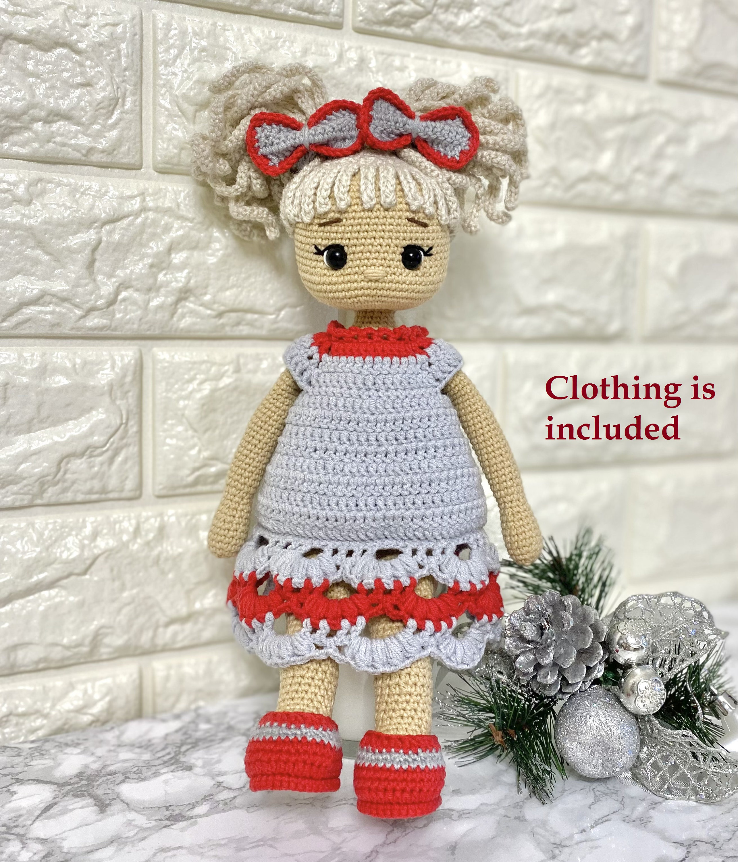 Crochet Doll for Sale, Handmade Amigurumi Doll Clothes, Crochet Doll ...