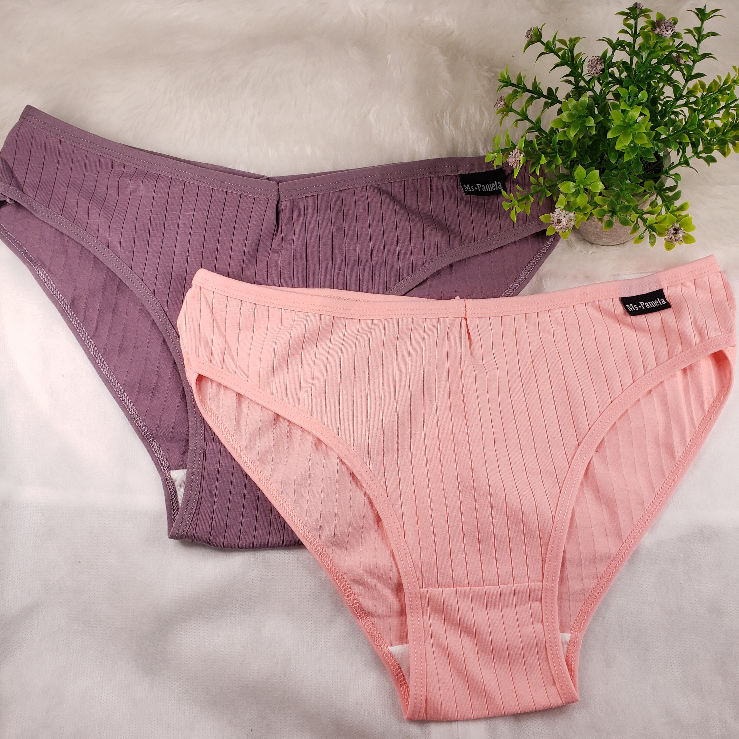 2 Pieces Women Cotton Brazilian Panties Soft Low Rise - Etsy