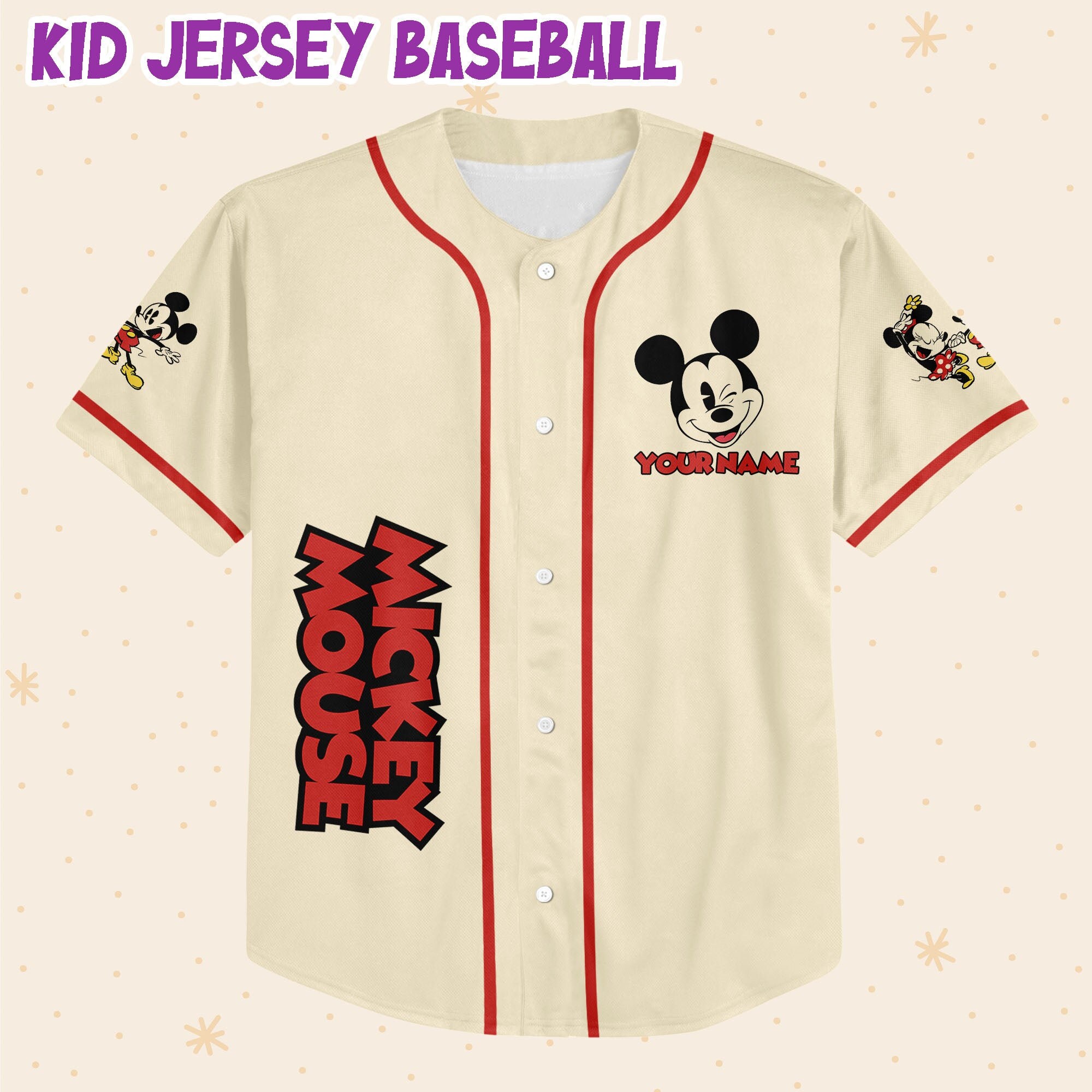 Personalize Mickey And Friends Custom, Disney Baseball Shirts Baseball ...