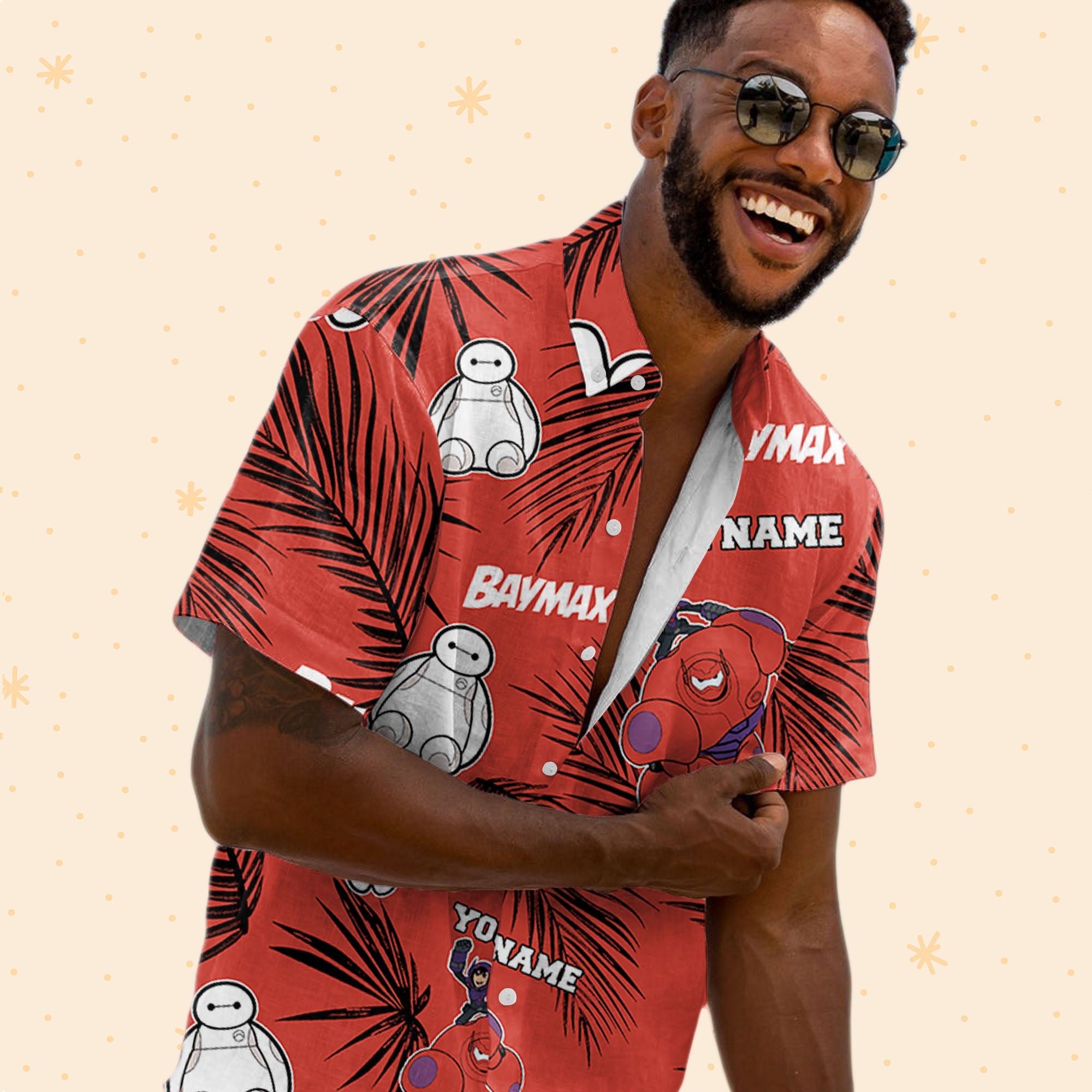 Personalized Baymax vs Hiro Hawaiian sold by Gaby San Hill | SKU 55387137 | Printerval