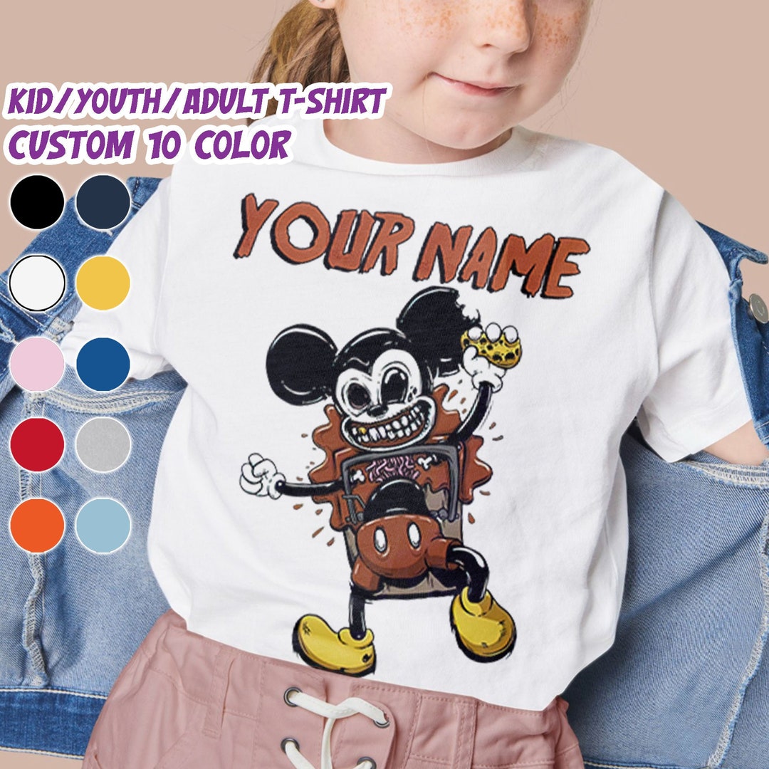 Personalized Horror Disney Mickey Mouse Crazy Bloody - Etsy