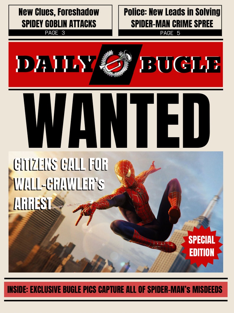 Spider Man Daily Bugle Impression journal - Etsy France
