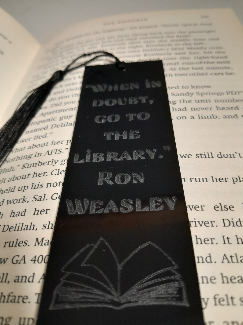 Harry Potter Quote Bookmarks | Engraved Book | Gift for Readers ...